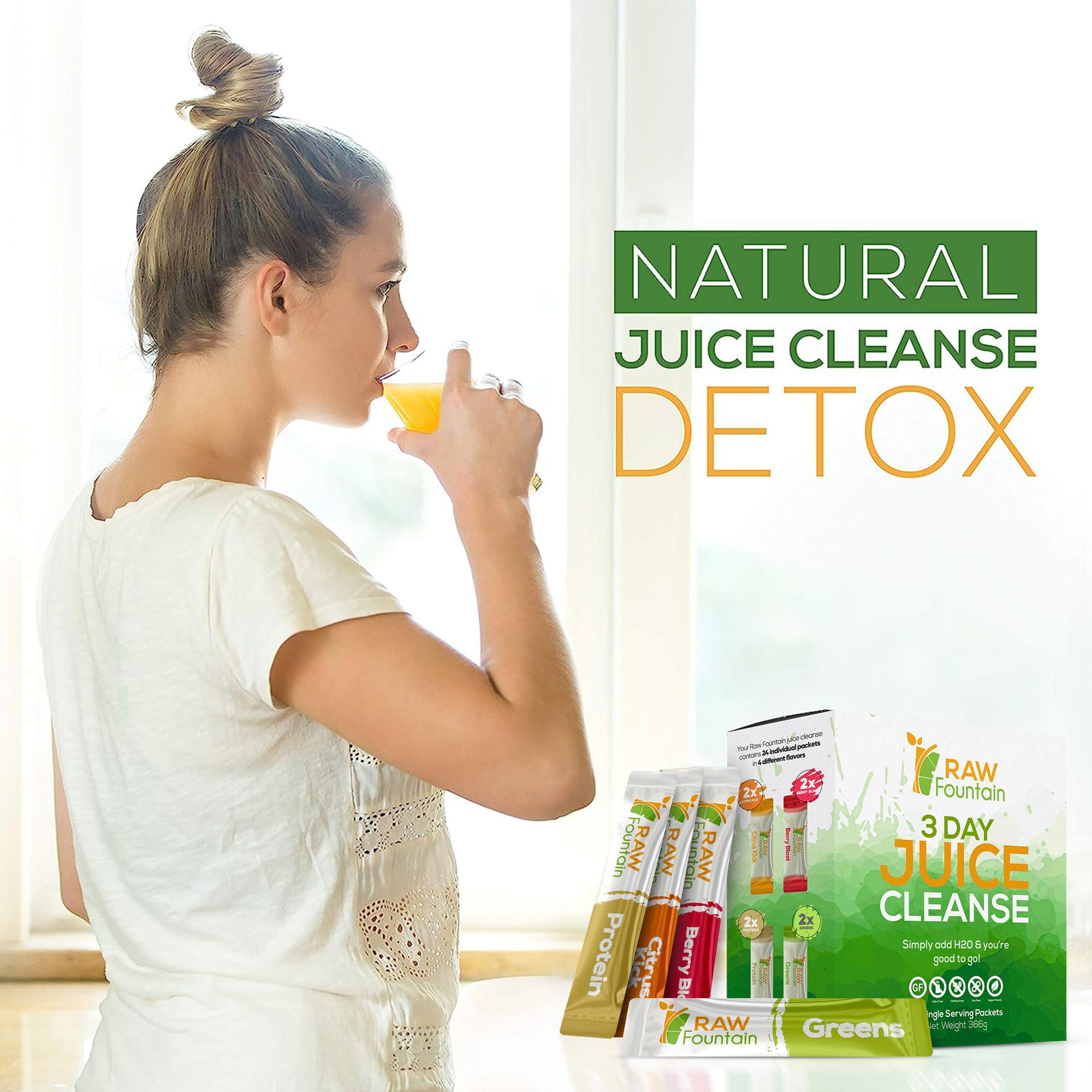 3-Day Powder Juice Cleanse with Protein & Flavor