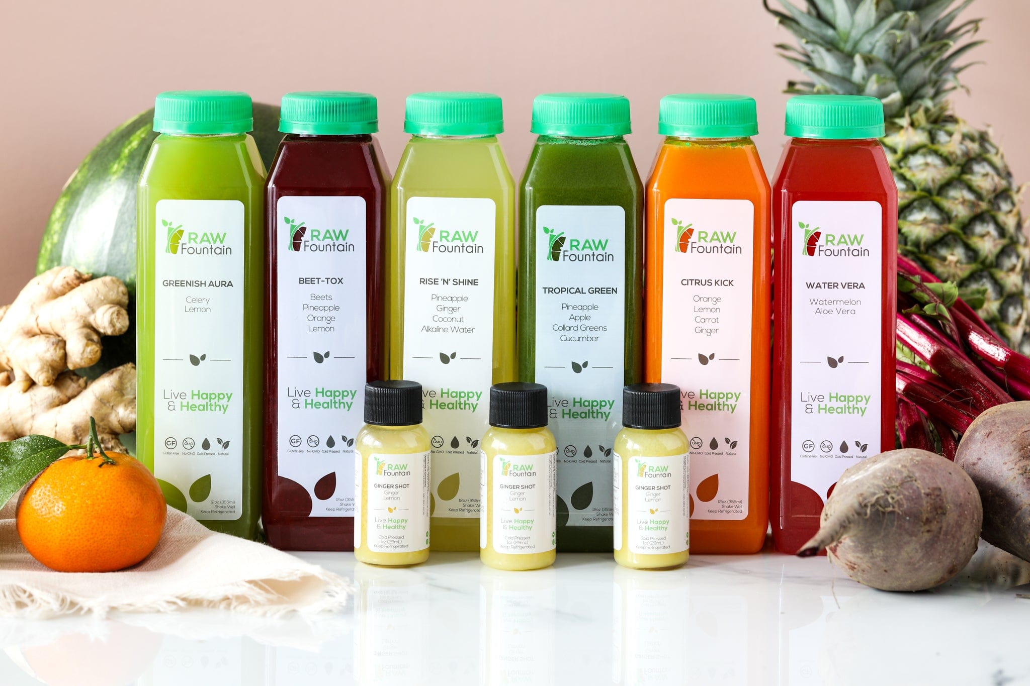 RAW Fountain 3 Day Tropical Juice Cleanse | All Natural RAW & Cold ...